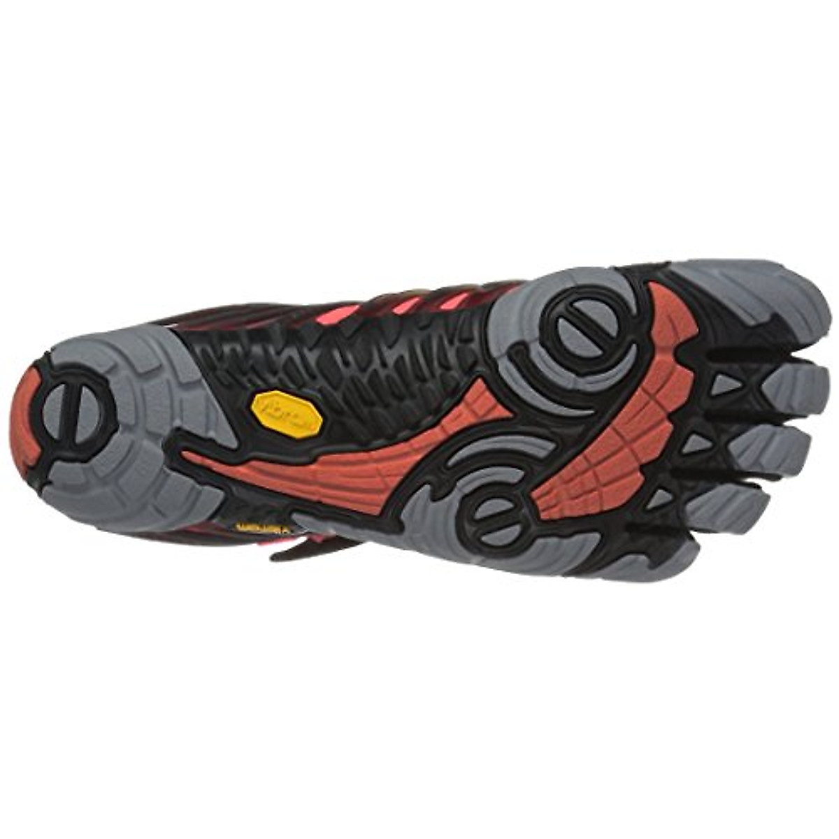 Vibram Women's V-Train Cross-Trainer Shoe, Black/Coral/Grey, 36 EU/6 M US