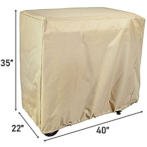 Westeco Grill Cover for Camp Chef FTG600 Flat Top Grill, Pit Boss 757GS, Camp Chef 4 Burner Griddle Cover 40 Inch Waterprooof Cooler Cart Rolling Ice Chest Cover Prep Table Covers
