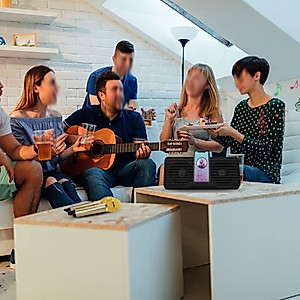 n/a Wireless Bluetooth Microphone Speaker Microphone Household Ktv Outdoor Mobile Phone Bluetooth Audio Cara Ok Machine