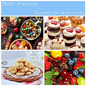 Jizvxe 50 Pack 3.5 Oz Square Dessert Cups,Plastic Clear Dessert Cups,Disposable Tasting Cups Great for Desserts,Appetizers,Mousse