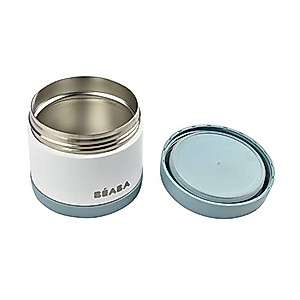 Beaba Stainless Steel Insulated Food Jar, 16 oz (Cloud)