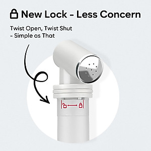 Easy@Home Portable Bidet for Travel: Handheld Sprayer Kit - Personal Hygiene Peri Bottle for Women & Men | Perineal & Postpartum Care Essentials | 380mL (12.8 oz) Large Capacity Bottle | EPB-01 Grey