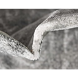 Unique Loom Sofia Collection Area Rug - Rainier (9' x 12' 2", Dark Gray/ Gray)