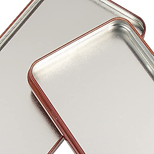 Cabilock Desktop Stand Desktop Stand Glass Containers 4pcs Metal Portable Storage Box Empty Tins with Lid Screen Protector Organizer Desktop Stand Glass Containers Glass Containers