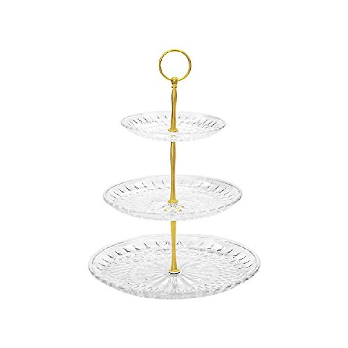 Artliving Acrylic Clear 3-Tier Cupcake Stand Cake Stand Dessert Stands Plate Tea Party Serving Platter Display Tower