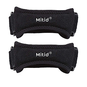 Knee Strap 2 Pack Knee Patella Support Brace for Running, Soccer, Basketball, Hiking, Jumpers Knee, Tennis, Tendonitis, Volleyball & Squats (Black)