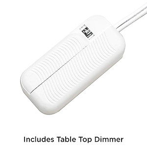 Regency Hill Gustavo Modern Glam Table Lamps 25.5" High Set of 2 with Table Top Dimmers Silver Crystal Black Tapered Drum Shade for Living Room Bedroom House Bedside Nightstand Home Office