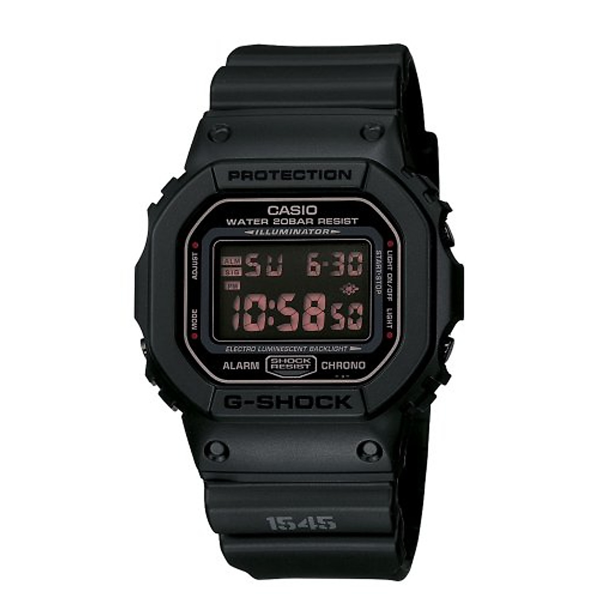 Casio Men's DW5600MS-1CR G-Force Military Concept Black Digital Watch