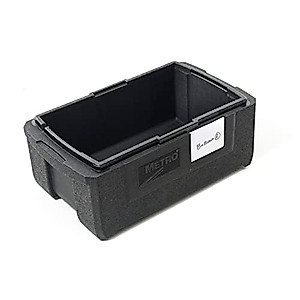Metro MightyLite ML180 Cooler and Top Loader Food Carrier, 3 Pan Capacity (Black)