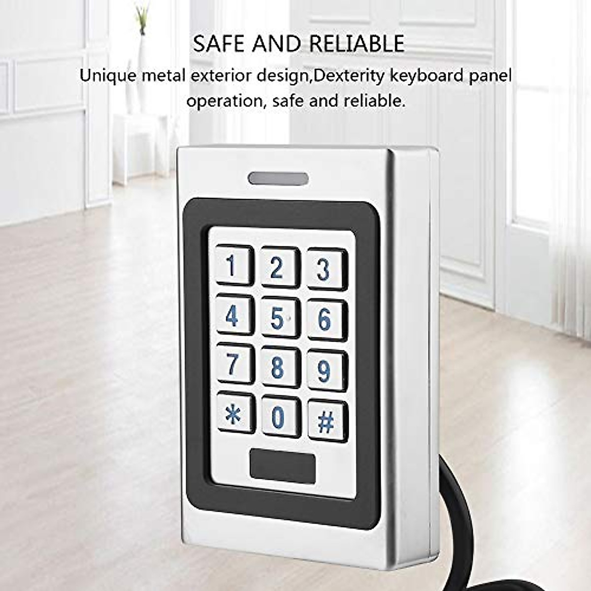 Waterproof IP67 RFID Card Door Access Controller, Keypad Security Door Access Control System, DC12V Access Controller Support 3000 Users, Intelligent Key Board 3 Way to Open Door