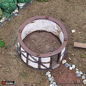 Small Round House Set DND Terrain for Dungeons and Dragons Terrain, D&D, Pathfinder, Warhammer 40k, Miniatures, D and D, Dungeons and Dragons Gifts, Dungeon Master