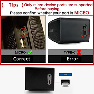 Rahhaze Replacement Charger Charging Cord Cable for MusiBaby Speaker, MusiBaby M68, M71, M88 Charger Power Cable Cord (5FT)