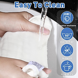 30 Pack White Muslin Baby Bibs Bulk Adjustable Baby Bandana Drool Bibs for Baby Boys Girls Newborn Cotton Bibs Soft Absorbent Baby Muslin Bibs for Drooling and Teething