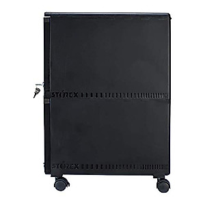 Storex 61312A01C File Cabinet, 1-Pack, Black