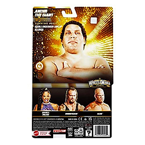 Mattel WWE WrestleMania Andre the Giant Action Figure , Collectible with 10 Points Articulation & Life-like Detail, 6-inch