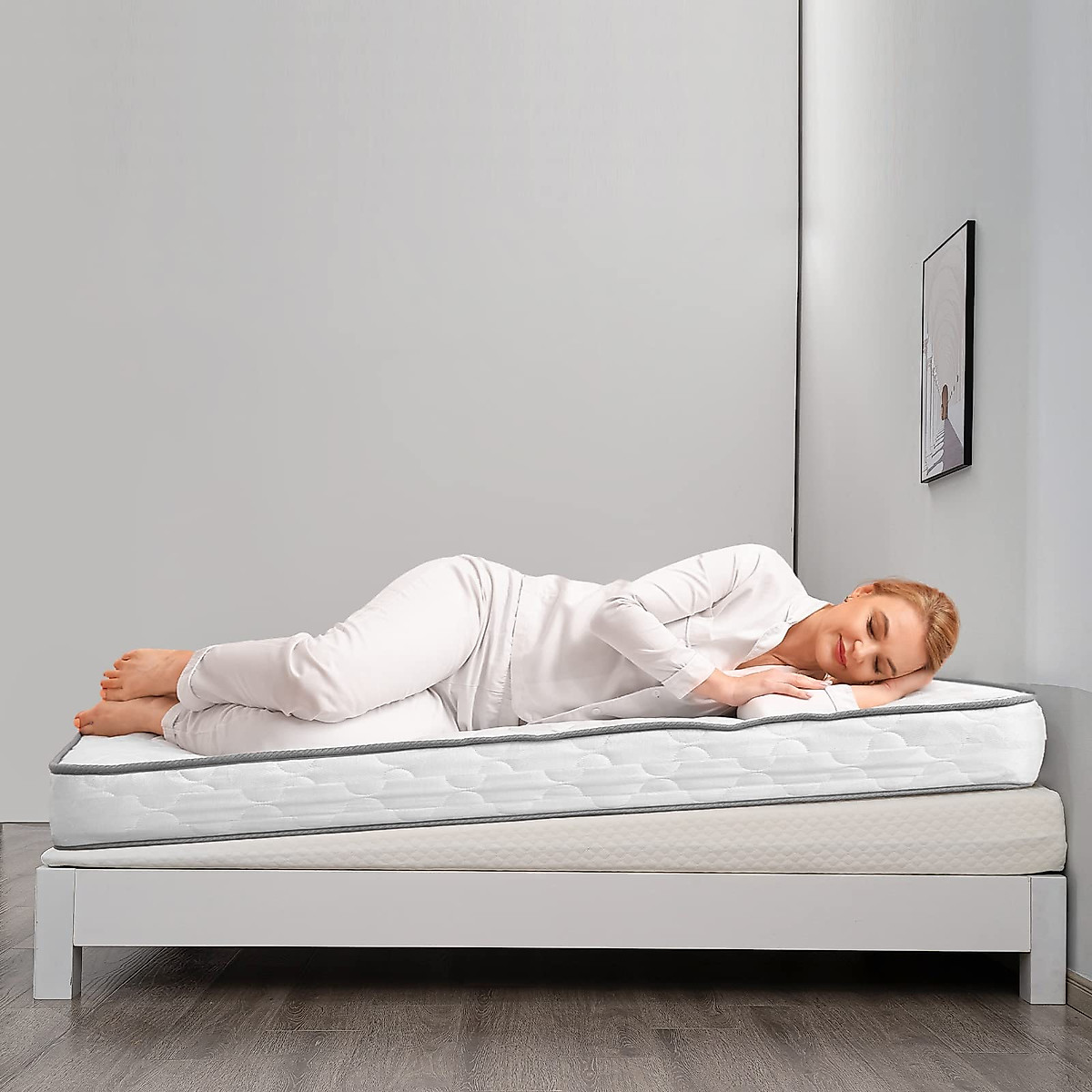 3 in 1 Wedge Bed Mattress Elevator, Topper or Under Bed Leg Elevation 7-Inch Incline Foam Support, Ideal Wedge Mattress for Acid Reflux, Neck & Back Pain, Heartburn, Germs, Snoring, Queen