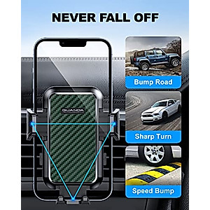 GUANDA TECHNOLOGIES CO., LTD. Car Phone Holder with Strong Suction Cup and Car Phone Mount Vent Clip