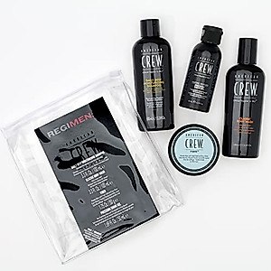 American Crew Gift Set, Travel Kit includes Hair Forming Cream, Men's Shampoo, Body Wash and Precision Shave Gel