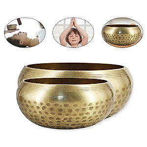 RoseFlower Meditation Singing Bowl for Relaxation and deep Meditation Tibetan Singing Bowl Set 8 cm, Great for Mindfulness Stress & Anxiety Relief, Yoga, Zen, Perfect Spiritual Gift #021