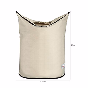 3 Sprouts Baby Laundry Basket for Nursery - Hamper with Handles/Lid, Large Storage Basket, Toy Bin, Room Decor - Kids Hamper, Baby Clothes Storage Organizer, Penguin