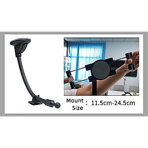 MagicHold 360 Degree Rotating Double Hold Car Mount Holder Compatible with Ipad Mini, IPAD Air, Ipad Pro 9.7 10.5 Inch, iPhone ,Tablets or Smartphone 3 to 11 Inch