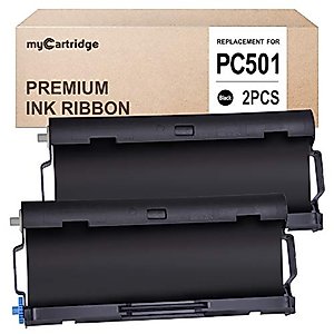 myCartridge 2 Pack PC501 Compatible with Brother Fax Cartridge for use in Brother FAX 575 Fax Printers