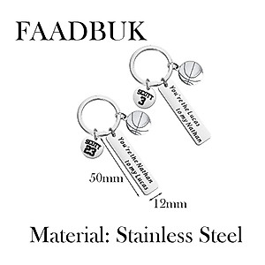 FAADBUK Best Friend Keychain Set You Are My Nathan to My Lucas Scott Brothers Gift (Nathan to My Lucas)