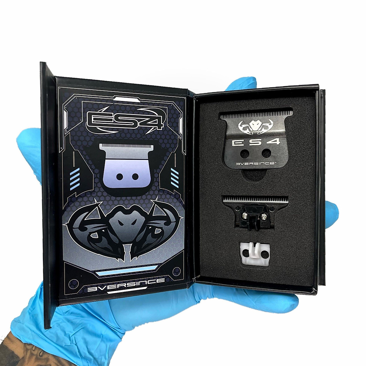 GAMMA+ 3Versince ES4 Deep Tooth DLC Ultimate Trimmer Blade Set with Deep Cutting Blade Fits Hitter, Evo, and Protege Models