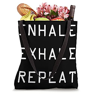 Meditate Inhale Exhale Repeat Meditation Instructor Yoga Tote Bag