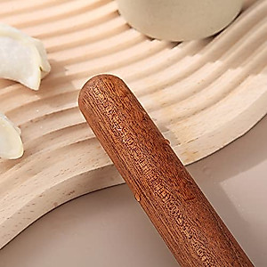 Kyraton Rolling Pin for Baking, Wood Dough French Rolling Pins Pizza Dough Roller, Dumpling Pin Pie Cookie Rolling Pins (7.9-Inch)