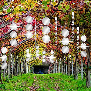 Upgraded Bird Scare Devices Set 54 Pcs Reflective Discs 18pcs Bird Scare Rods Double Sided Bird Reflectors Outdoor for Keep Birds Away Woodpeckers Pigeons from Your House Garden Boat