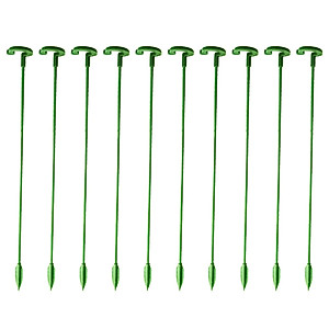 Plants Support Rods 10 Pcs Garden Bonsai Bracket Stake Single Stem Shrub Holder for Indoor Outdoo Garden Flower Potted Support Rod support rod for plants