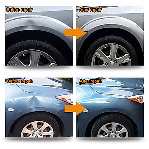 Manelord Auto Body Repair Tool Kit, Car Dent Puller with Double Pole Bridge Dent Puller, Glue Puller Tabs, Glue Shovel for Auto Dent Removal, Minor dents, Door Dings and Hail Damage (with Glue Set)