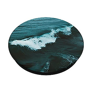 Blue Ocean Waves PopSockets Swappable PopGrip