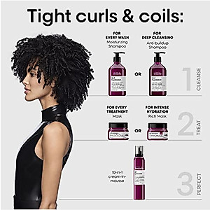 L'Oreal Professionnel Curl Expression Anti Buildup Shampoo | Gently Cleanses & Eliminates Buildup | For Curly and Coily Hair Types | Sulfate, Paraben & Silicone Free | 16.9 Fl. Oz.