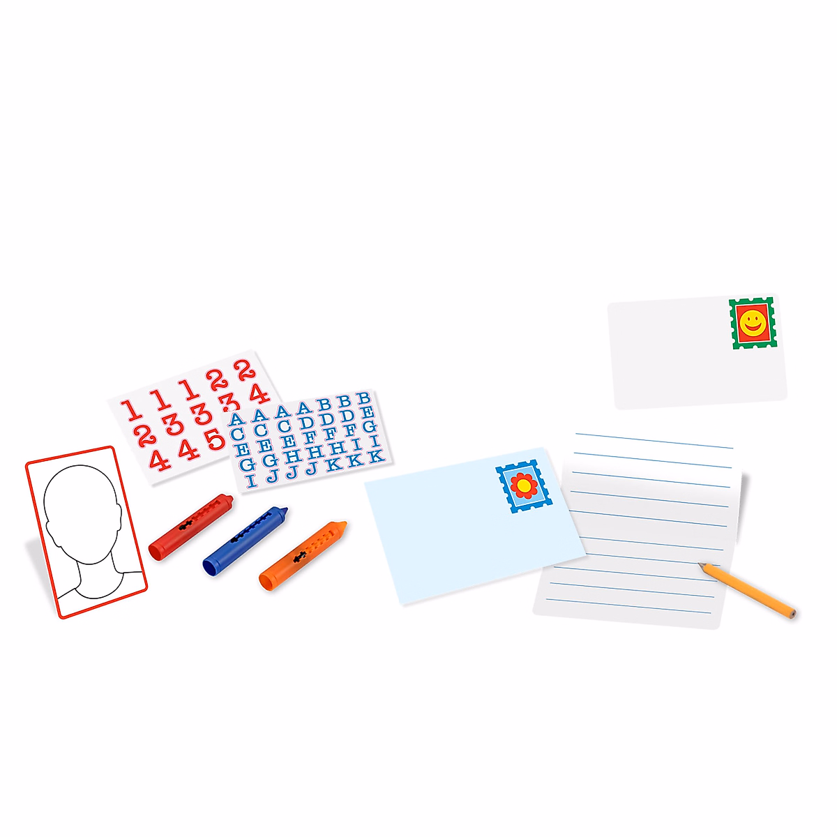 Melissa & Doug My Own Wooden Mailbox Activity Set and Educational Toy With Reusable Letters And Post Cards, Pretend Play Mailbox For Preschoolers And Kids Ages 4+