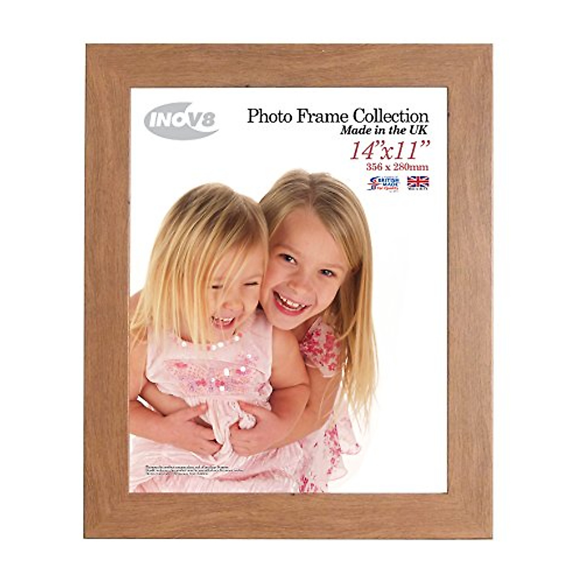 Inov8 Framing Inov8 British Made Traditional Picture/Photo Frame, Orchard Pippy Oak, 14x11 Inch (36x28cm), 20.32 x 15.24 x 3.0 cm, 2 Pack