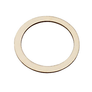 Ciieeo 50pcs Wreath Frames Unfinished Wood Pieces Rings Shape Round Wood Linking Rings Wooden Pieces for Floral Craft DIY Craft Making