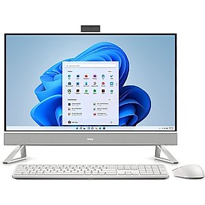 Dell 2022 Inspiron 7710 27-inch FHD Touchscreen All-in-One Desktop 10-Core 12th Intel i7-1255U GeForce MX550 Graphics 32GB DDR4 1TB NVMe SSD + 1TB HDD WiFi 6E Bluetooth RJ45 LAN Windows 10 Pro