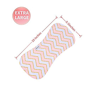 Aautoo Baby Burp Cloths for Girls 5 Pack Burp Cloths Towel Burping Rags for Babies Newborns Baby Shower 100% Super Absorbent Organic Cotton Soft Triple Layer