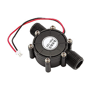 Water Flow Generator, DC 12V DC Hydroelectric Generator 10W Micro hydro Water Turbine Generator Water Charging PZ