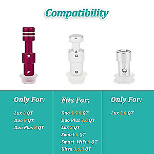 Steam Release Handle,Original Float Valve Replacement Parts with 3 Silicone Caps for Instant Pot Duo 3, 5, 6 and 8 Quart,Duo Plus 3, 6 QT by ZYLONE