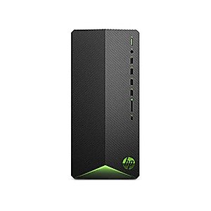 HP Pavilion Gaming Desktop Computer, AMD Ryzen 5 3500 Processor, AMD Radeon Rx 5500 4 GB, 8 GB RAM, 512 GB SSD, Windows 10 Home (TG01-0040, Black)