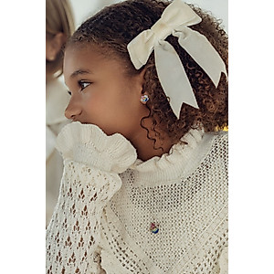 SALLY ROSE Sanrio Hello Kitty Womens Necklace 18" - Silver Plated Hello Kitty Necklace with Rainbow Crystal Pendant Officially Licensed