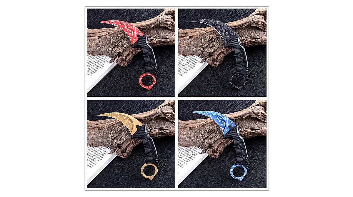 Karambit Knife Set of 2 - Durable Stainless Steel Tactical Knives