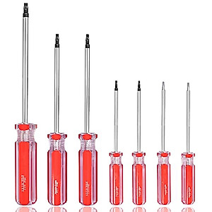 Triangle Screwdrivers Set 7 Sizes 1.4mm 1.8mm 2.0mm 2.3mm 2.7mm 3.0mm 4.2mm, SKZIRI 7in1 Triangle Screwdriver Tool Kit for Fixing Electronic Toys Household Electrical Appliances Repairs
