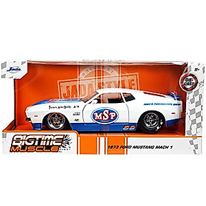 Jada Toys Big Time Muscle 1:24 1973 Ford Mustang Mach 1 Die-cast Car, Toys for Kids and Adults