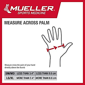 MUELLER Sports Medicine Arthritis Compression Glove, Hand and Wrist Support, Fits Right or Left Hand, For Men and Women, Beige, Small/Medium