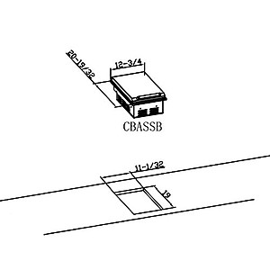 Bonfire drop-in single side burner (CBASSB)