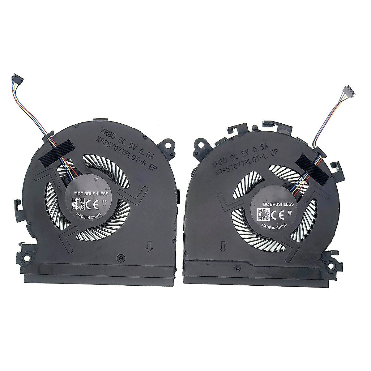 Replacement CPU + GPU Cooling Fan for HP Spectre X360 15-CH 15-CH000 15-CH011DX 15-CH075NR 15-CH008CA 15-CH010CA NS75C00-17J22 NS75C00-17J21 P/N: L17605-001 L17606-001, TPN-Q179 DC 5V 0.5A (Two Fans)